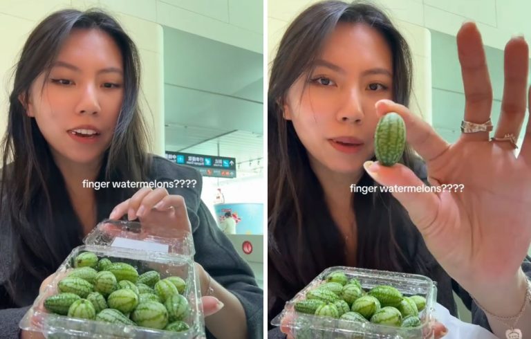 Cina, turista prova le mini angurie: che sapore hanno e quanto costano