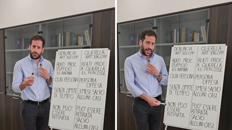 L'avvocato Fontana spiega qual è la differenza tra querela e denuncia ...